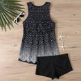 Fanxing Women's Plus Size Swimwear, Black Slimming Tankini Bathing ...