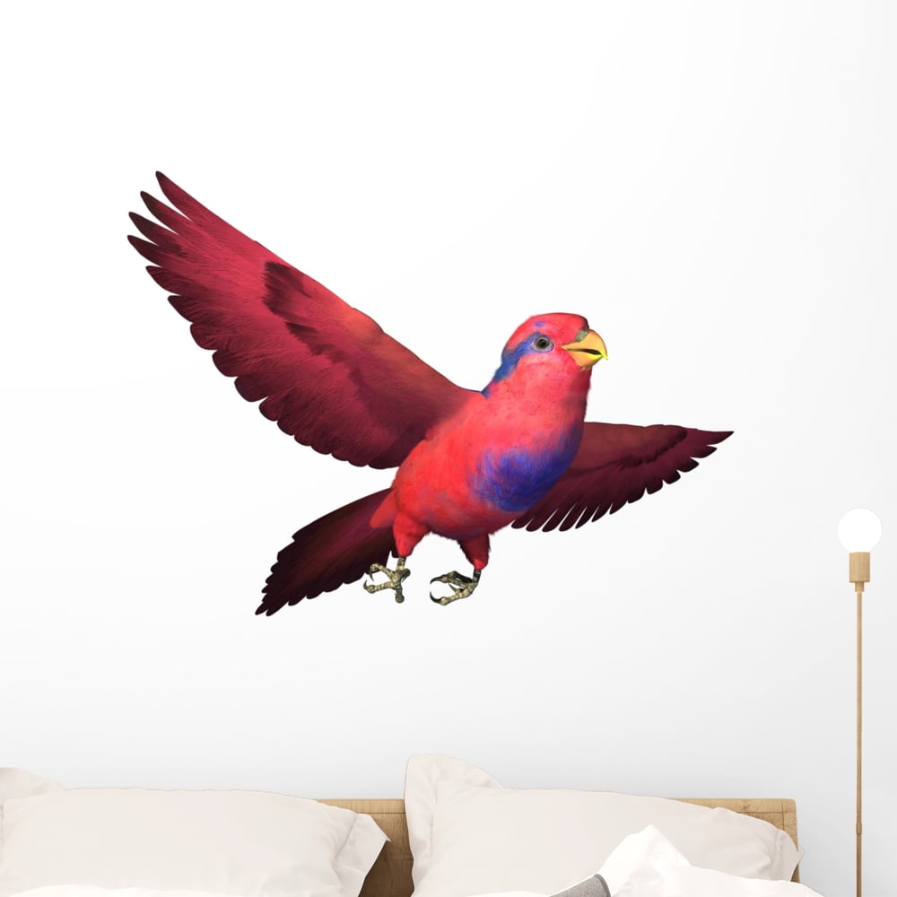 3D Render Depicting Red Wall Decal Sticker, Wallmonkeys Peel & Stick ...
