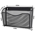 6 Pack Wall File Organizer, Mesh Wall File Pocket Mail Organizer ...