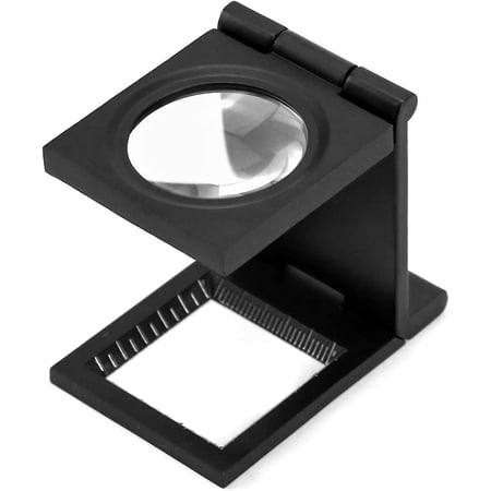 Folding Loupe Magnifier , 10x Magnifier Magnifying Glass With Scale ...
