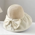 Bowknot Wide Brim Sun Hat,Foldable Travel Hat,Adjustable Summer ...