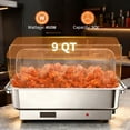 2 Packs Electric Chafing Dish Buffet Set, 9 QT Roll Top Food Warmer ...