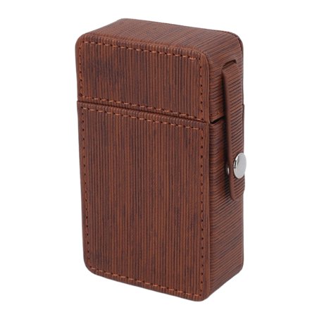 Cigarettes Box Holder, PU Flap Design Portable Cigarettes Box Case For ...