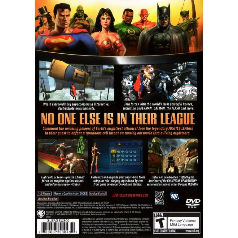 Justice League Heroes Europe Ps2 Iso Cdromance