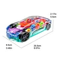 WANGJIAOID Transparent Gear Concept Car Children's Toy Car Music Light ... WANGJIAOID Transparent Gear Concept Car Children's Toy Car Music Light ...