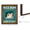 Dashuaibi Nice Bum Where Ya From Poster Gecko Print Funny Gecko