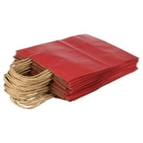 Red Kraft Paper Bags, 8"x4.75"x10.25", 24ct - Walmart.com
