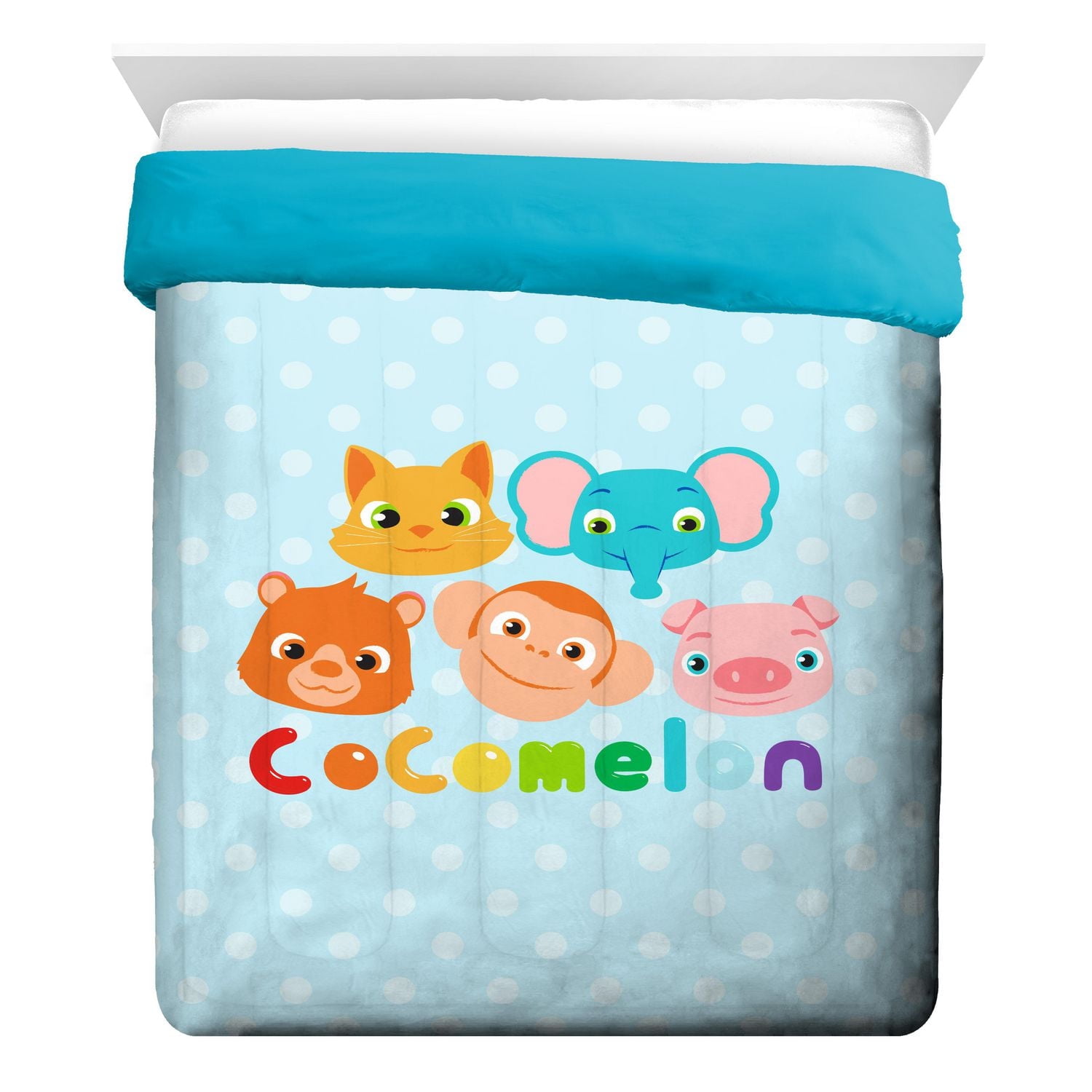 Click here for Cocomelon Animals Twin/Full Reversible Comforter... prices