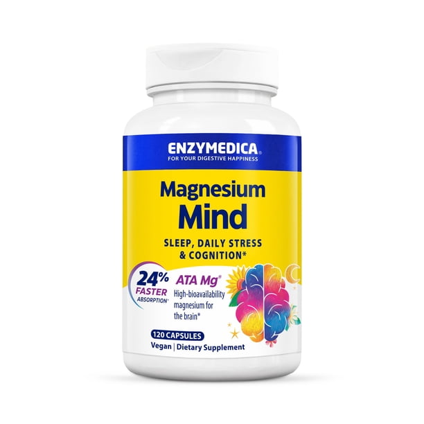 Suplemento Enzymedica Magnesium Mind con ATA Mg 120 cápsulas | Walmart ...