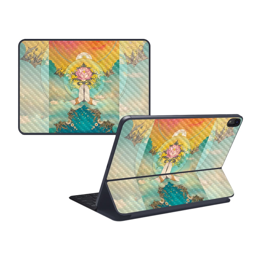 Carbon Fiber Skin Decal Wrap Compatible With Apple iPad Pro Smart ...