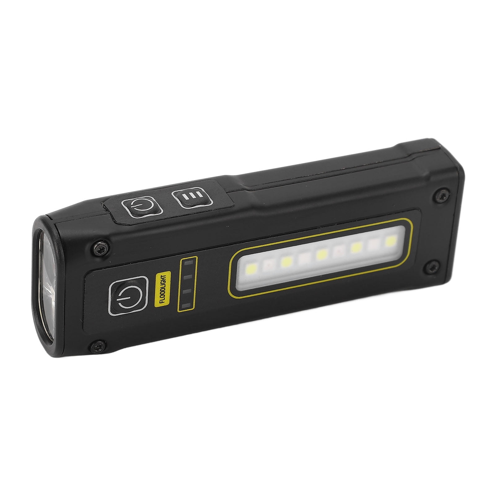 Linterna de advertencia recargable, linterna negra, linterna de luz ...