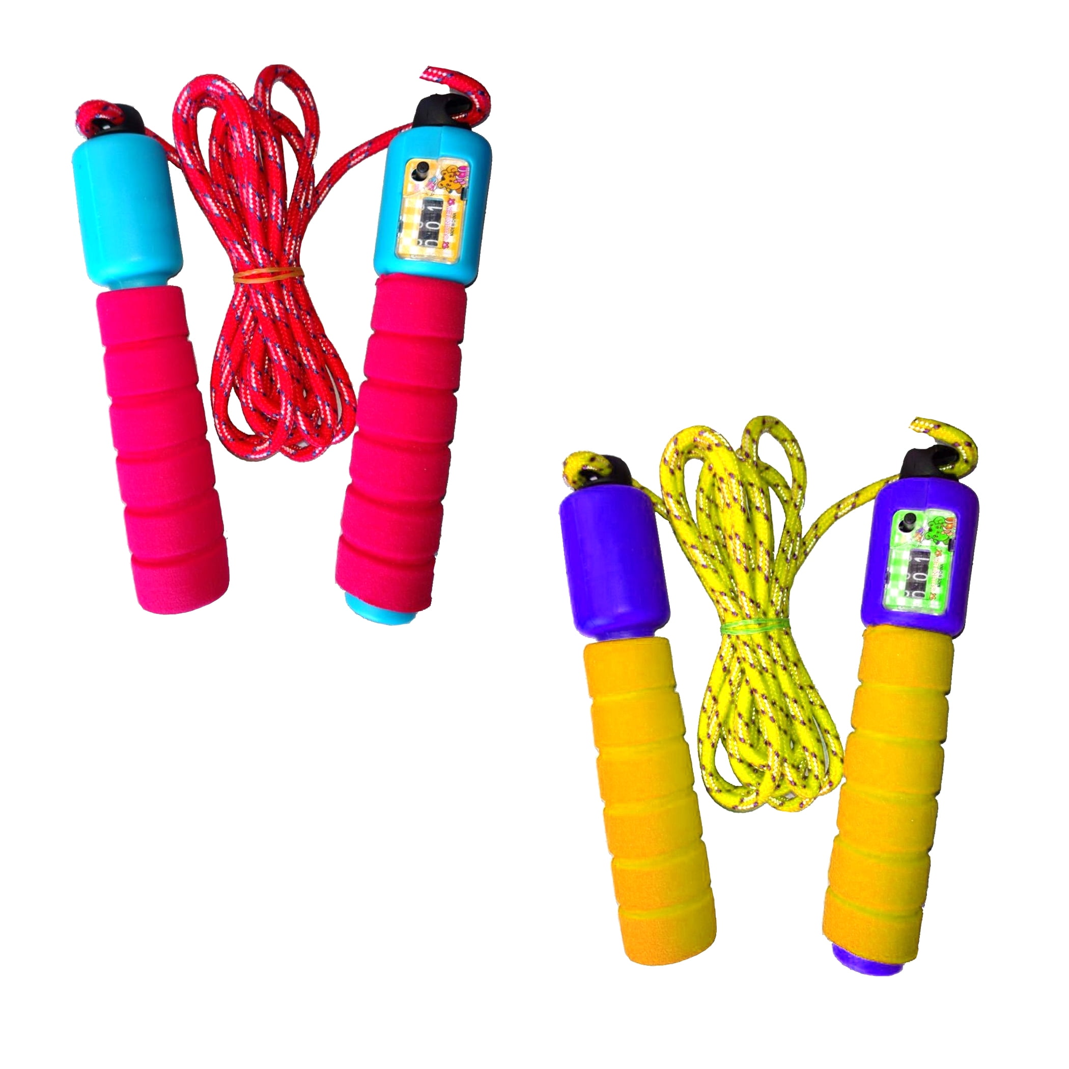 Adjustable Jump Rope Soft Grip Handle W Digital Counter for kids or ...