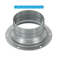 Uxcell 3 Inch Duct Connector Flange Metal Fitting Straight Pipes Flange ...
