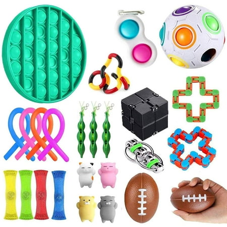 25 Pack Sensory Fidget s Set Stress Relief Kits for Kids Adults Sensory ...