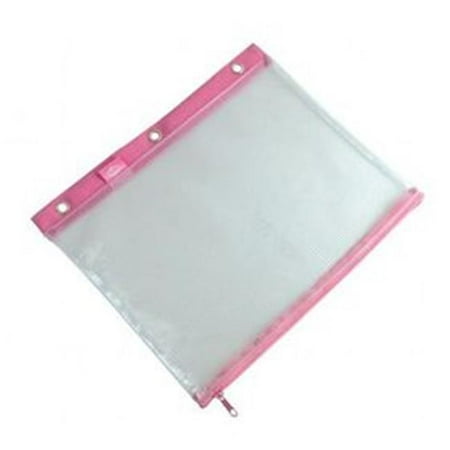 Alvin NBR811P 3-Ring Binder Mesh Bag 8 in. x 11 in. Pink Trim | Walmart ...