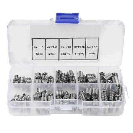 Stainless Steel Braces Set Thread Guard Set Thread Repair Kit Silver ...