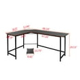 UBesGoo Corner Computer Desk with CPU Stand/PC Laptop Writing Table ...