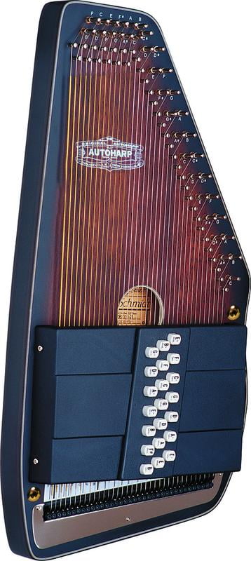 Oscar Schmidt 21 Chord Electric Autoharp, Solid Spruce Back, OS11021AE ...