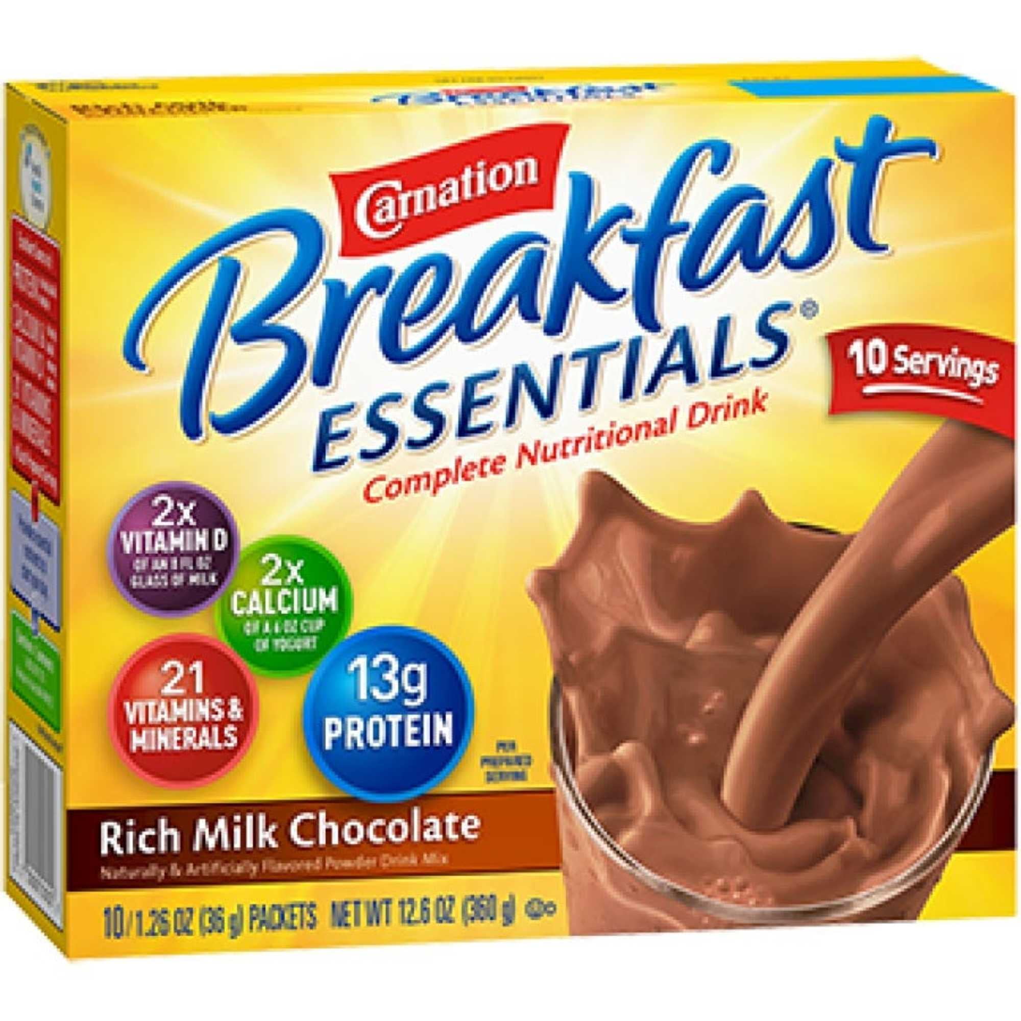 Nestle Carnation Breakfast Essentials Oral Supplement: Rich Milk ...