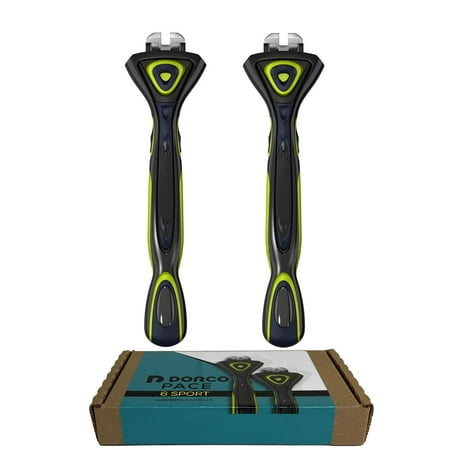 DORCO Pace 6 Sport - Six Blade Razor System with Trimmer and Pivoting ...