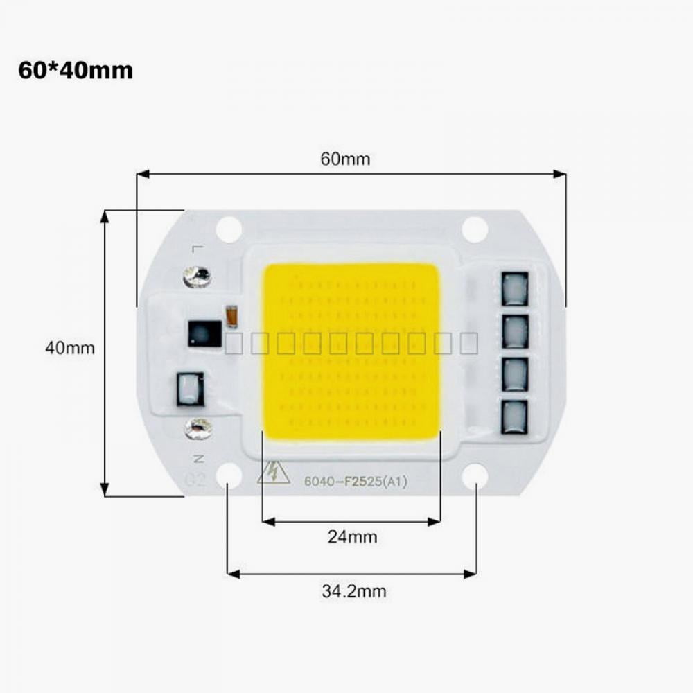 Buy Yard Light 20W 30W 50W LED Chip 220V LED COB Bulb Chip Input IP65 Smart IC Fit For DIY LED ...