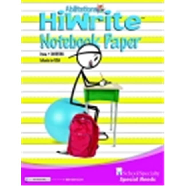 Abilitations Hi-Write Intermediate 1 Wide Ruled Notebook Paper ...