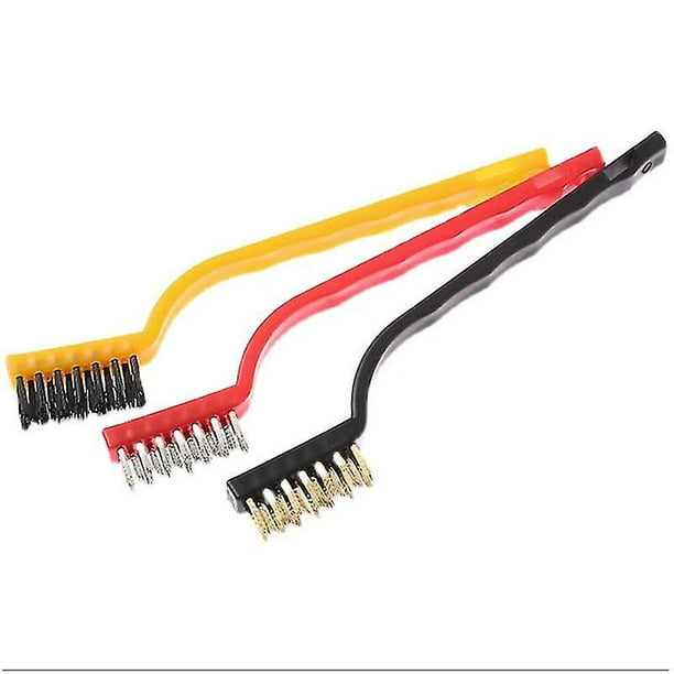 Wire Brush Set With Handle For Rust And Paint Scrubbing 9-piece Color ...