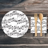 Musical Notes Beverage Napkins- 12 Pack(16 Per Package)(2-Ply ...