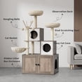 Cat Tree House, Cat Condos, Aesthetic Cats Tree, Hidden Litter Box ...