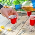 [2 oz. - 100 Count Mini Shot Glasses Disposable Red Jello Cups for ...
