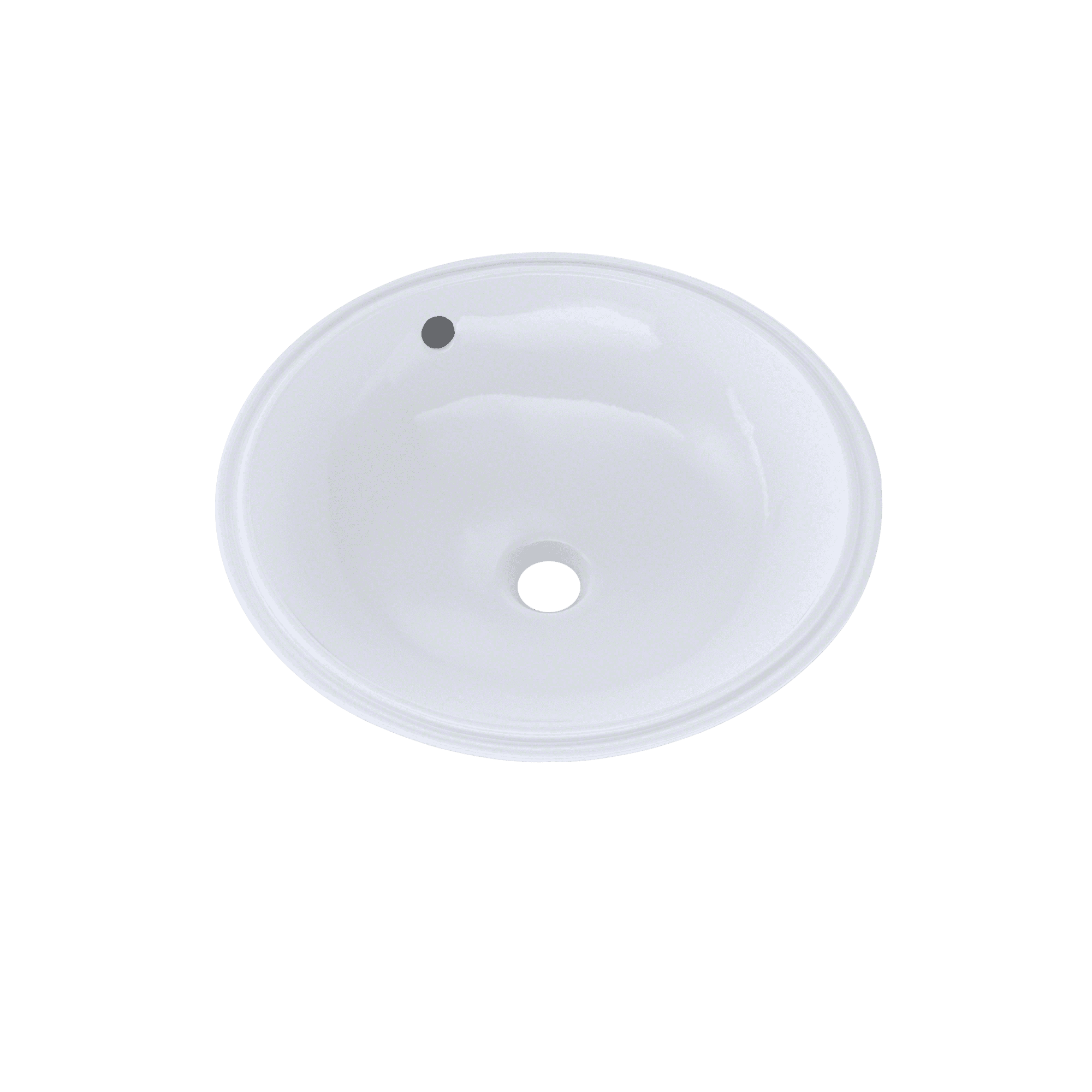 TOTO Round Undermount Bathroom Sink With CeFiONtect Cotton White