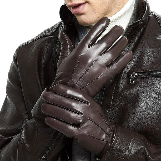 Luxury Soft Leather Gloves for Men - Sheep Skin Leather Men's Gloves ...