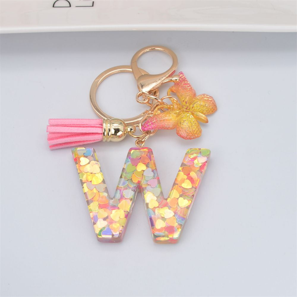 Cute Gifts Acrylic Women Crystal Pendent Key Ring Tassels Accessory ...