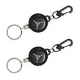2 Pcs Key Hoop Rings Retractable Keychain Keychains - Walmart.com
