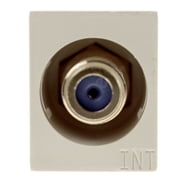 P&S Lt Almond Recessed Terminal Stamped TV Coxial F-Connector Stamped ...