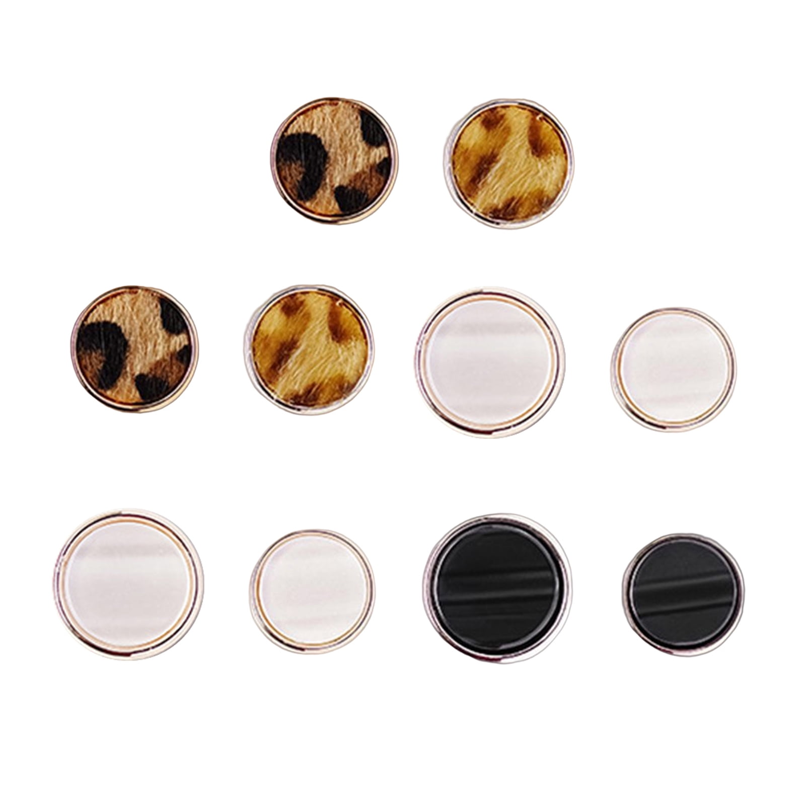 Hesroicy 1 Set Nail Art Buttons Gloss Three-dimensional Non-falling DIY ...