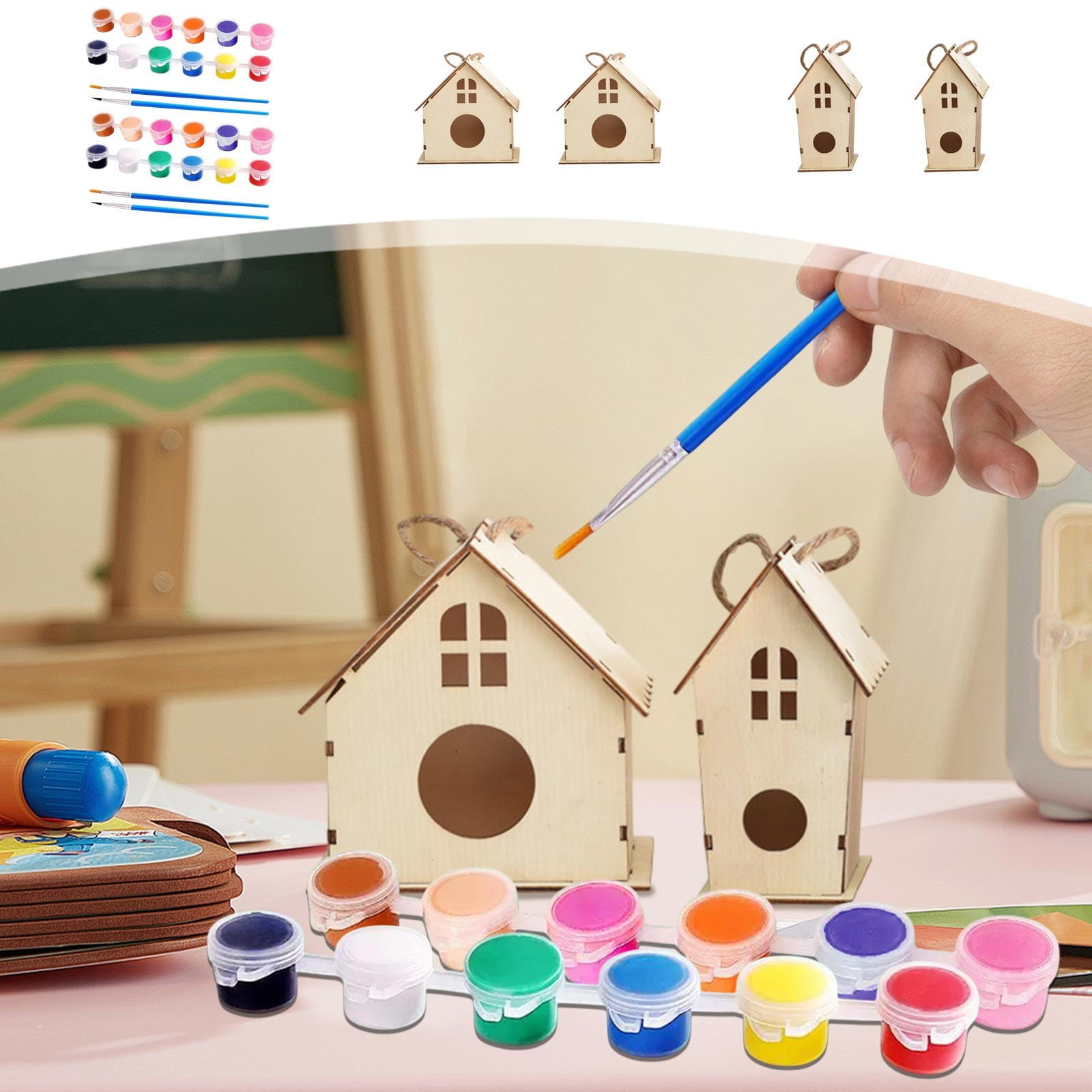 Click here for Blaxill Diy Wooden Birdhouse Craft Kit Set Build &... prices