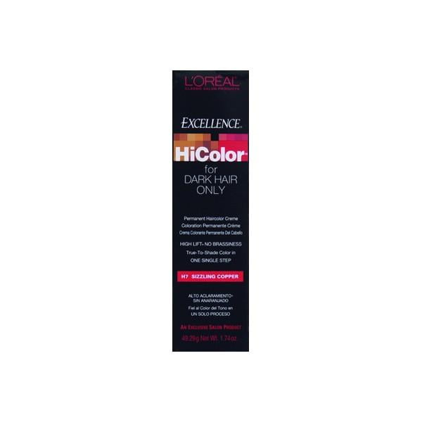 Loreal Excellence Hicolor H7 Sizzling Copper 1 74 Oz 12 Packs