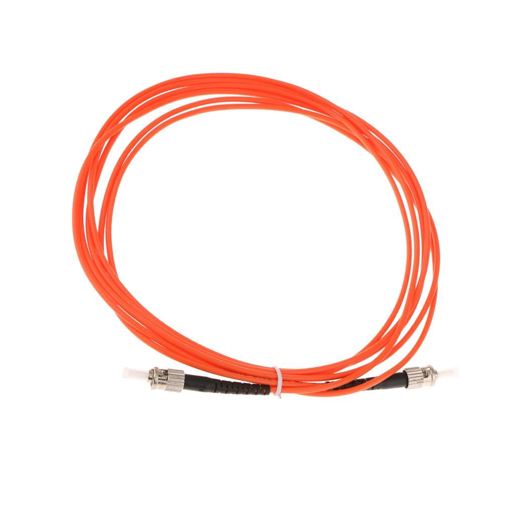 Fiber ST Multimodo Cable de Conexió Fibra Conectores Naranja 3cm ...