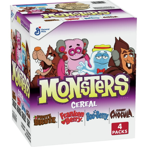 General Mills Monsters Cereal 4 Pack - Walmart.com