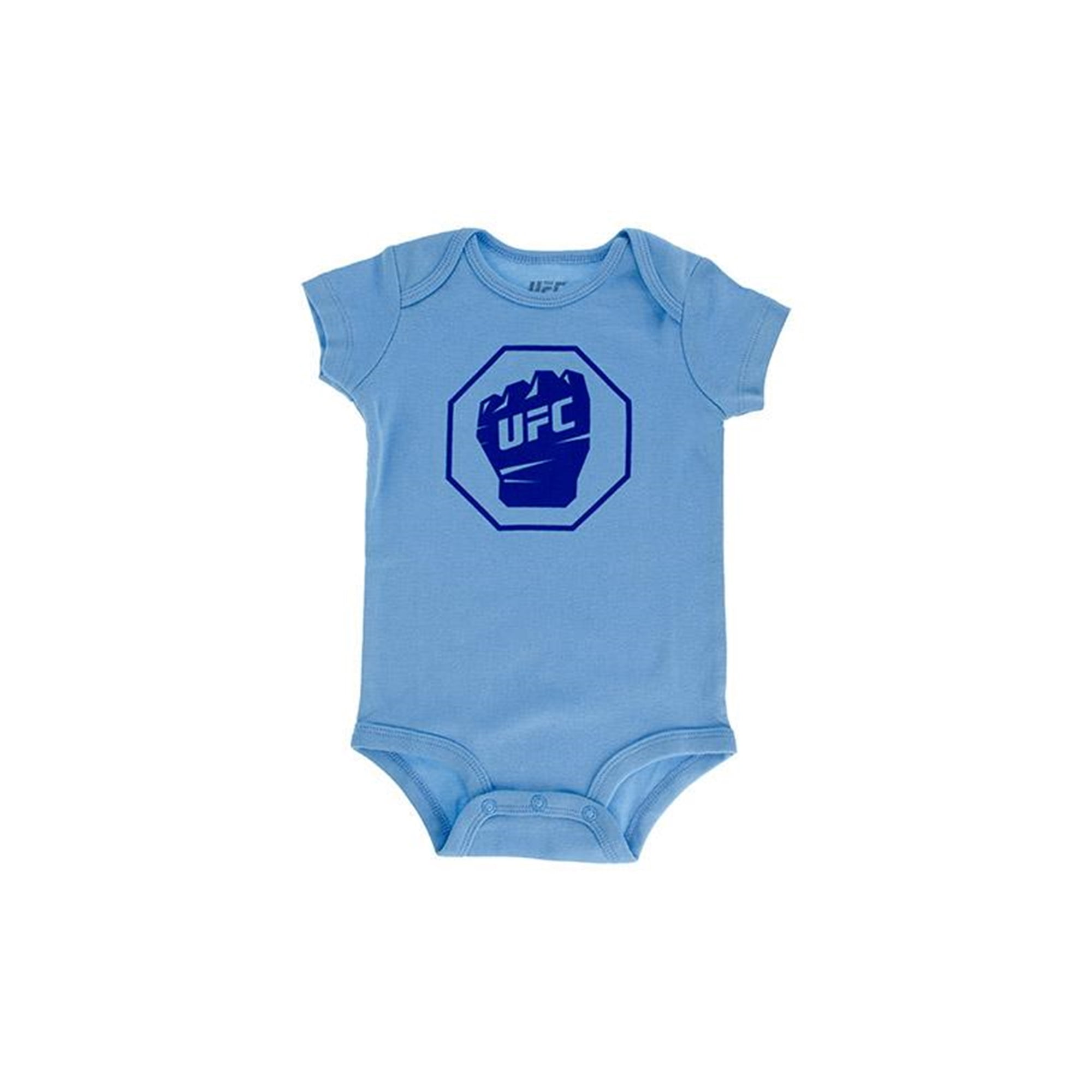 UFC Boys Fist Inside Logo Bodysuit Jumpsuit Pajama, Blue, 24 mos ...