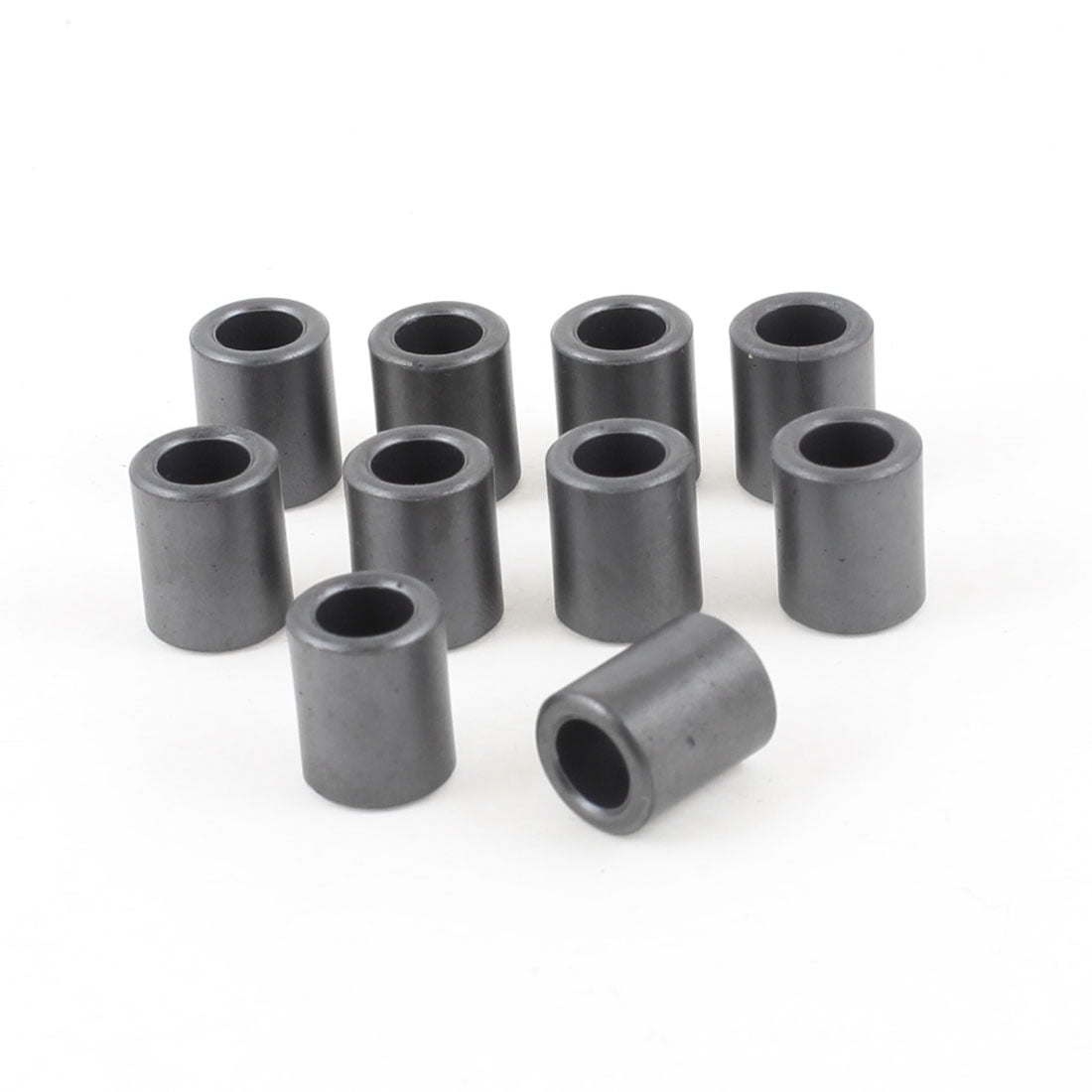 Unique Bargains 10 Pcs Cylinder Shaped Toroid Ferrite Cores Dark Gray ...