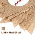 1 Set Sports Themed Swallowtail Banners Baseball Pattern Garlands Linen ...