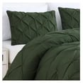 Berlin Forest Green Pinch Pleat King Comforter Set, 3-Piece (Comforter ...