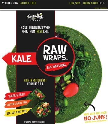 Raw Wraps Kale (5 wraps per pack) - Walmart.com