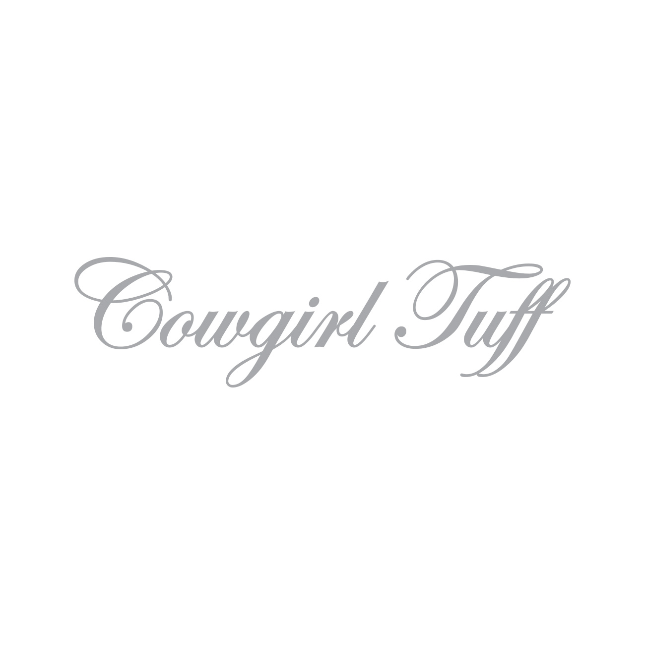 Cowgirl Tuff Sticker Decal Die Cut - Self Adhesive Vinyl - Weatherproof ...
