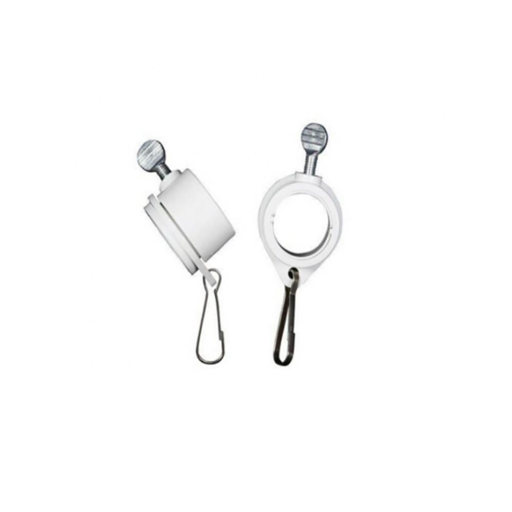 2 Pack Aluminum Alloy Flag Pole Rings, 360 Degree Rotating Flagpole ...