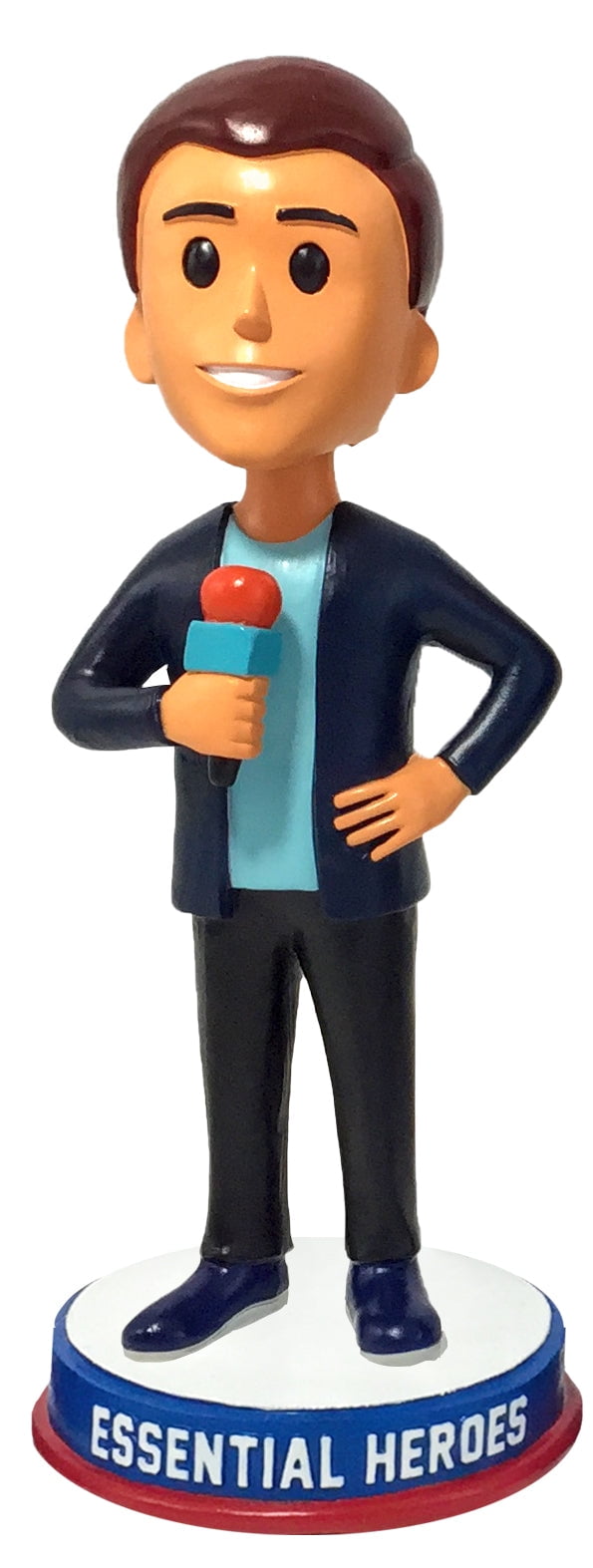 Journalist Reporter Essential Heroes Bobblehead Male Light Skin Tone ...