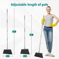 Broom, 4 Pack Outdoor Broom for Floor Cleaning, 58" Long Stainless ...