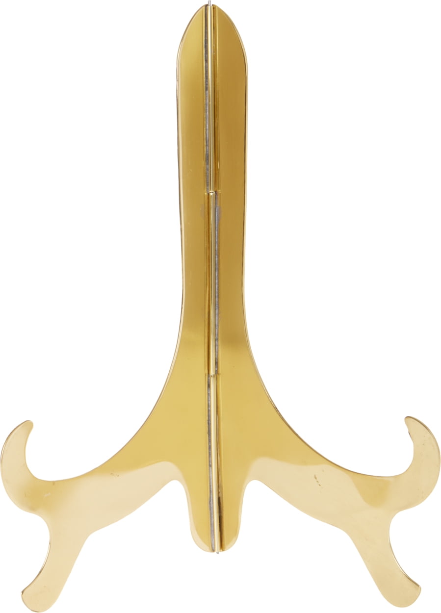 Bard's Hinged Brass Plate Stand, 11" H x 8.5" W x 6" D (For 10" - 14 ...